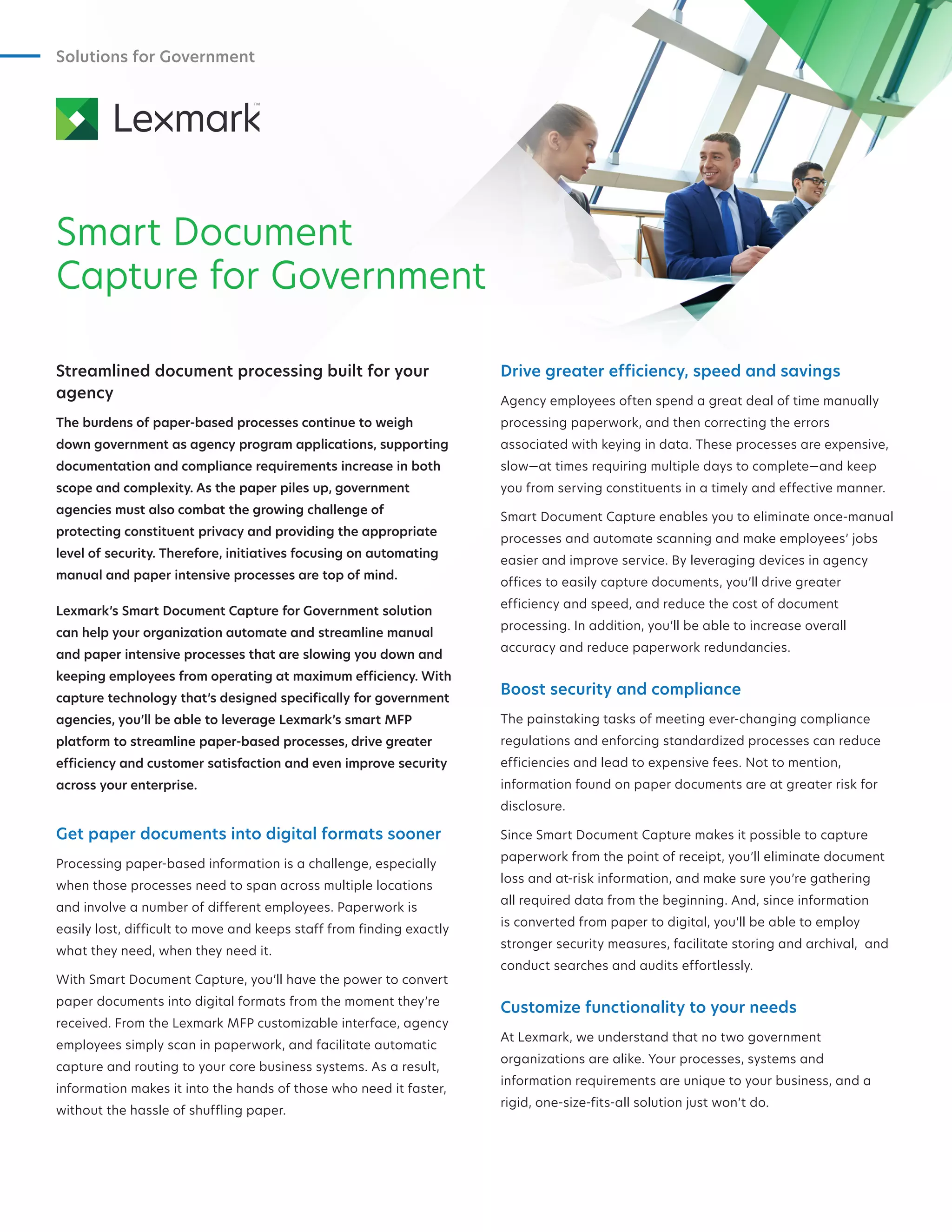 Lexmark Smart Document Capture for Government | PDF