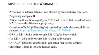 N- ACETLCYSTEIN [NAC} MUCOLYTIC AGENT.pptx