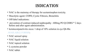 N- ACETLCYSTEIN [NAC} MUCOLYTIC AGENT.pptx