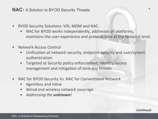 NAC - A Solution for Disappearing Perimeter | PPTX