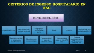 Neumonia adquirida en la comunidad pediátrica | PPTX