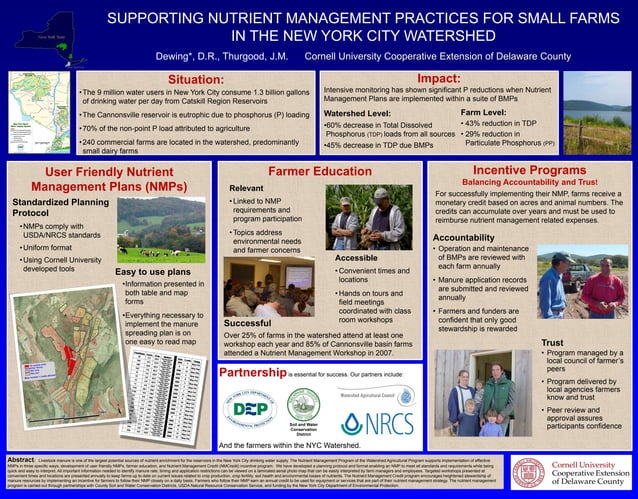 SUPPORTING NUTRIENT MANAGEMENT PRACTICES FOR SMALL FARMS IN THE NEW ...