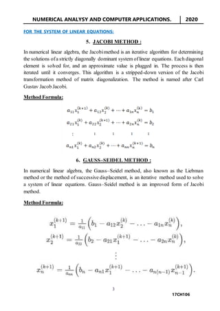 Numerical Analysis and Computer Applications | DOCX