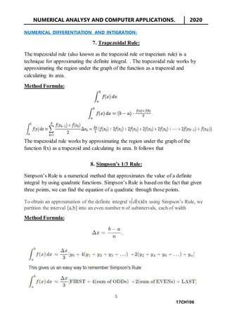 Numerical Analysis and Computer Applications | DOCX