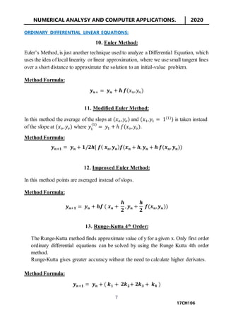 Numerical Analysis and Computer Applications | DOCX