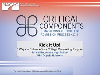 8 Ways to Enhance Your College Counseling Program - NACAC Critical ...