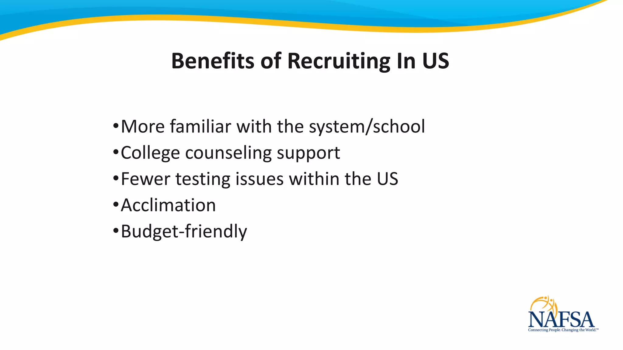 Presentation at 2019 NAFSA Conference | PPT