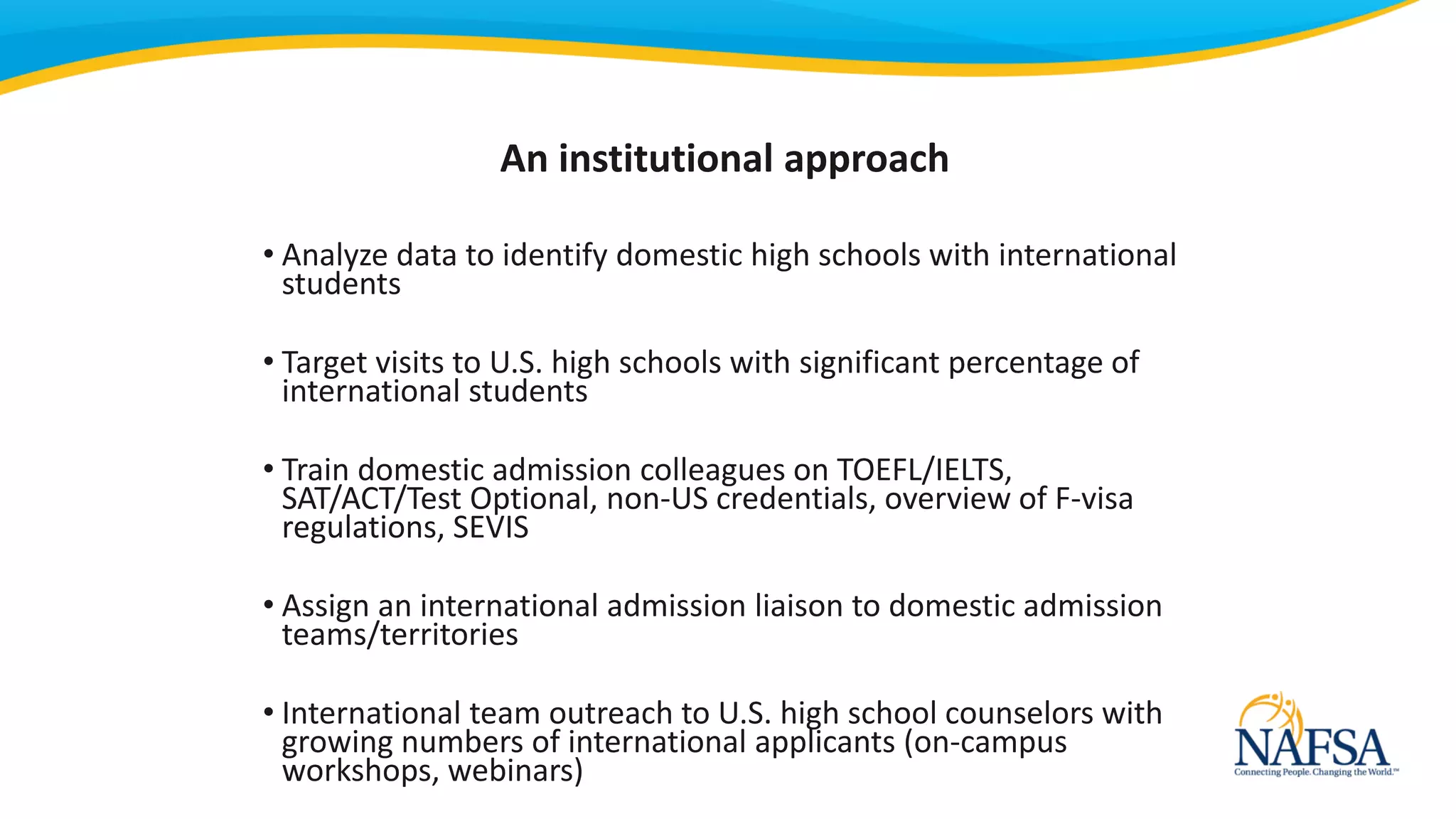 Presentation at 2019 NAFSA Conference | PPT