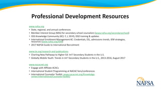 Presentation at 2019 NAFSA Conference | PPT