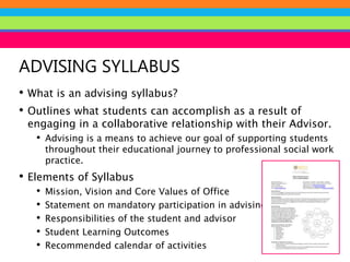 A Holistic Advising Model: Fostering Student Success through ...