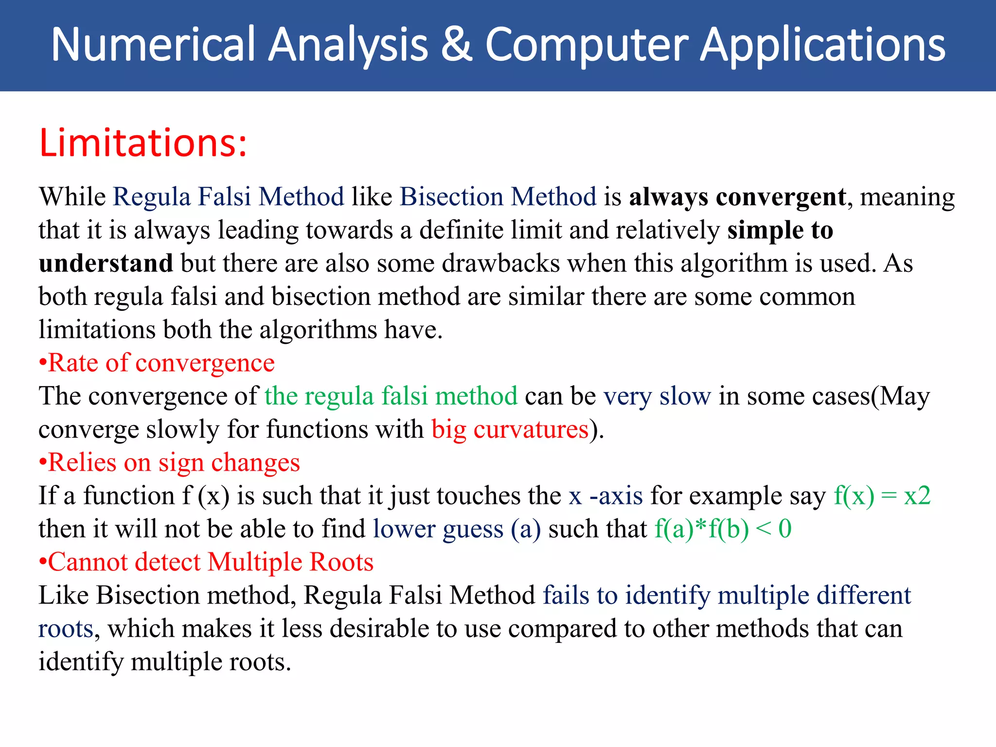 NACA Regula Falsi Method | PPT