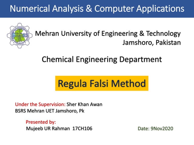 NACA Regula Falsi Method | PPT