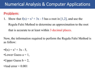 NACA Regula Falsi Method | PPT