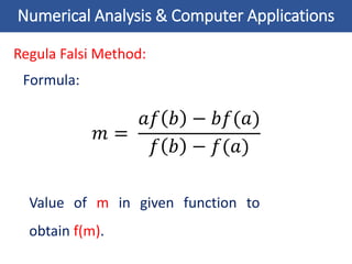 NACA Regula Falsi Method | PPT