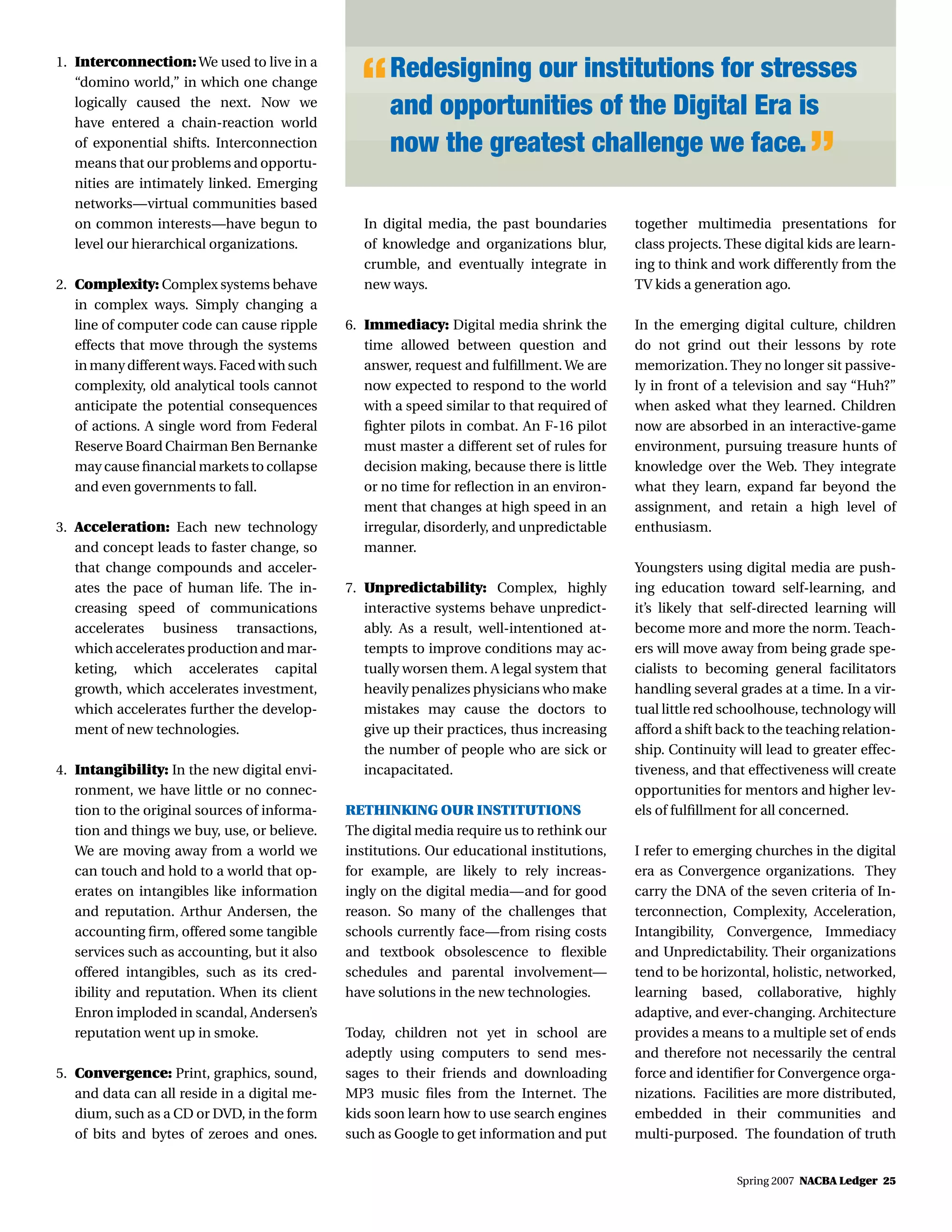 Digital Dynamic - Future of the Church | PDF