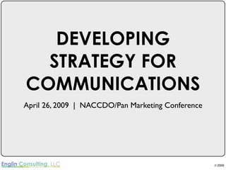 Presentation on Strategy to the NACCDO/PAN Conference | PPT