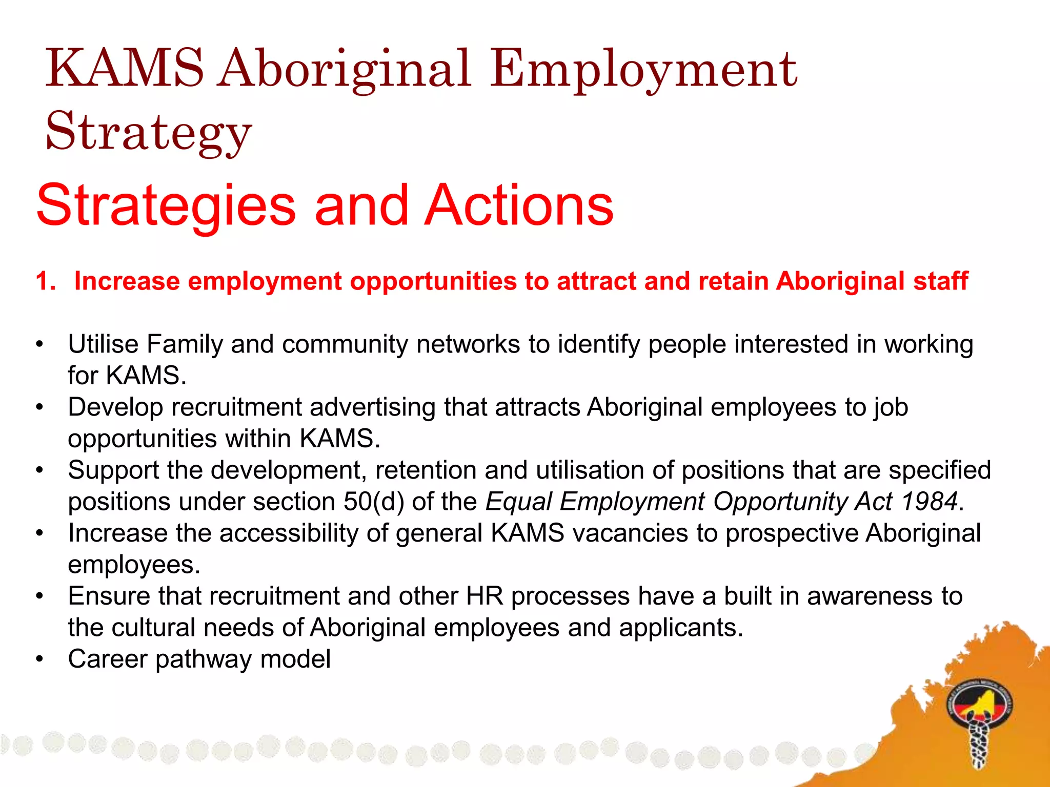 NACCHO 2018 National Conference – Aboriginal Employment Strategy | PPT