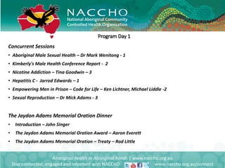 NACCHO National Conference – 2018 Ochre Day Feedback | PPT