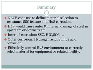 NACE introduction and related terms | PPTX