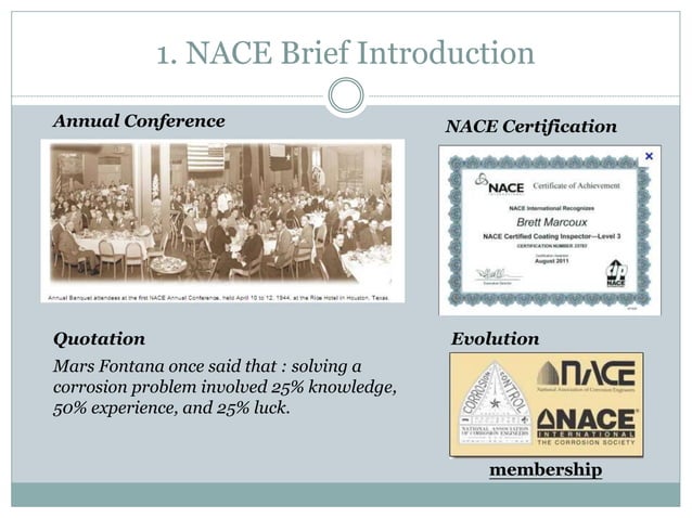 NACE introduction and related terms | PPTX