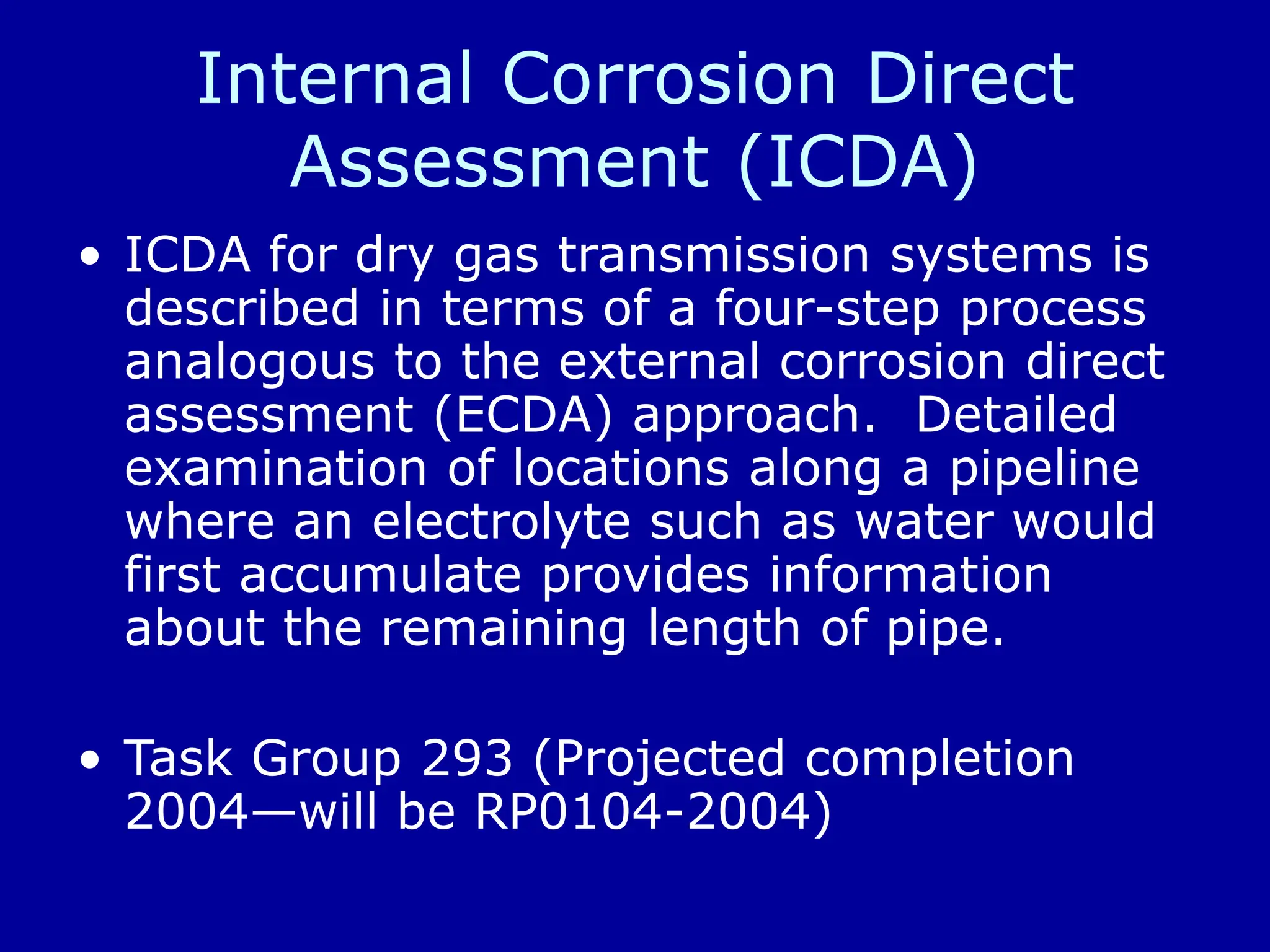 NACE Direct Assessment Standards applicable | PPT