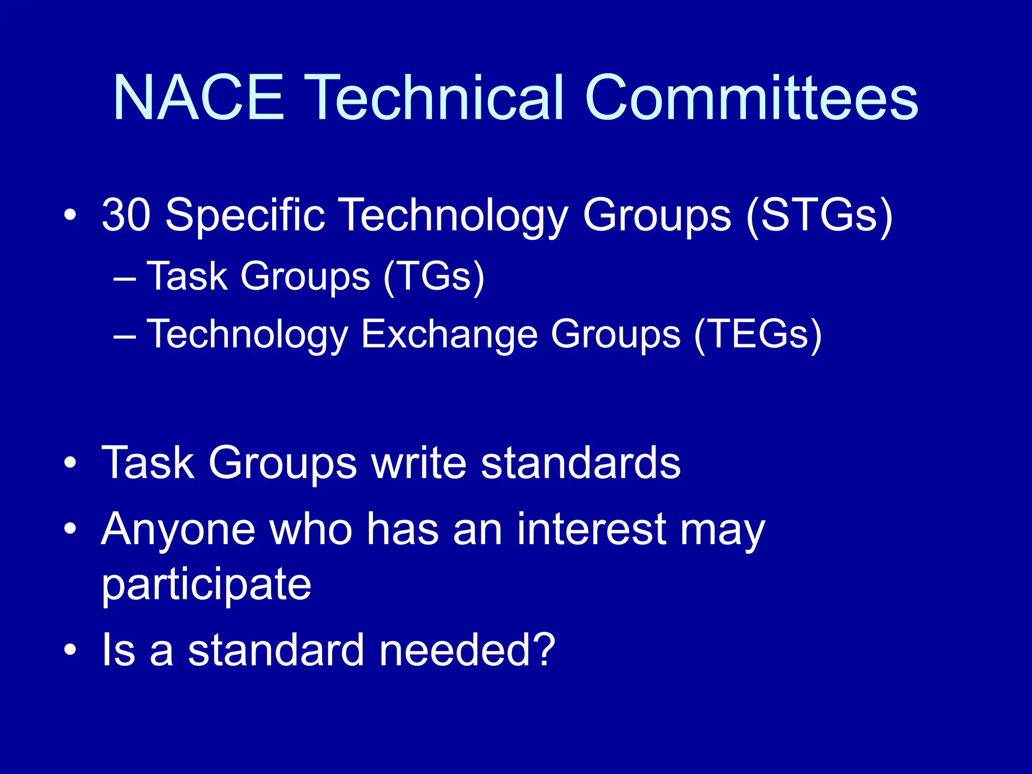 NACE Direct Assessment Standards applicable | PPT