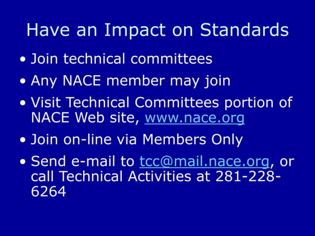 NACE Direct Assessment Standards applicable | PPT