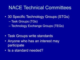NACE Direct Assessment Standards applicable | PPT
