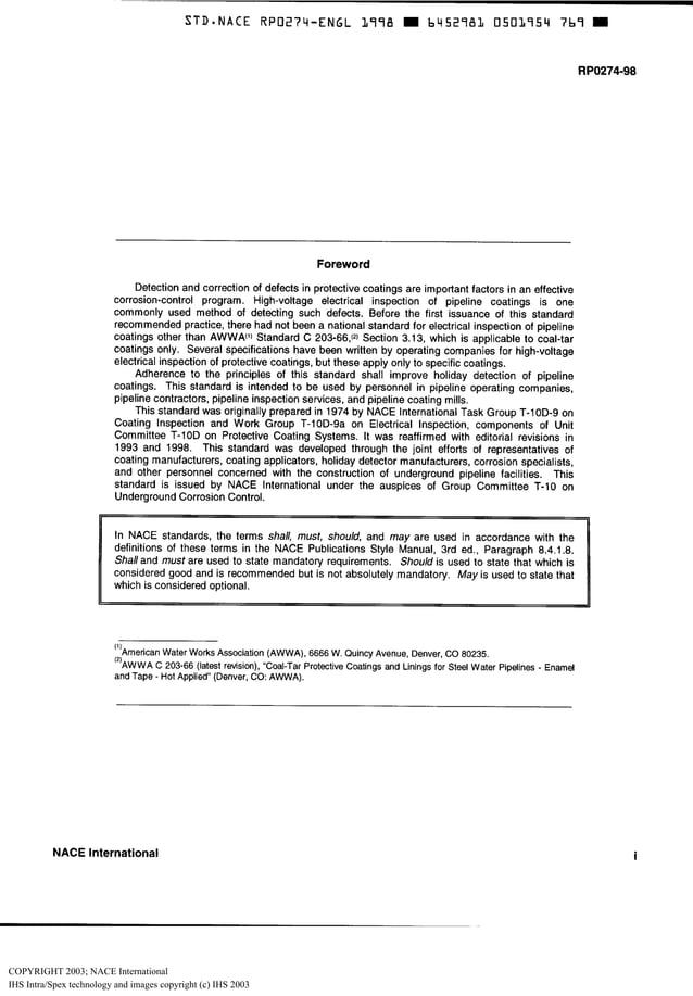 NACE RP0274 HOLIDAY.pdf