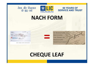 LIC NACH FORM - GUIDELINES TO FILL THE FORM | PDF