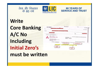 LIC NACH FORM - GUIDELINES TO FILL THE FORM | PDF