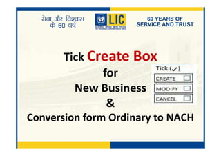 LIC NACH FORM - GUIDELINES TO FILL THE FORM | PDF