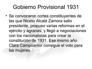 Nachio la segunda república española (1931 1936) | PPT