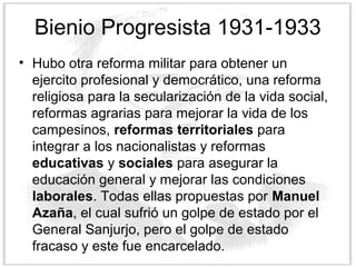 Nachio la segunda república española (1931 1936) | PPT