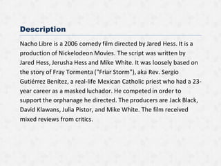 Nacho libre | DOCX | Movies | Entertainment