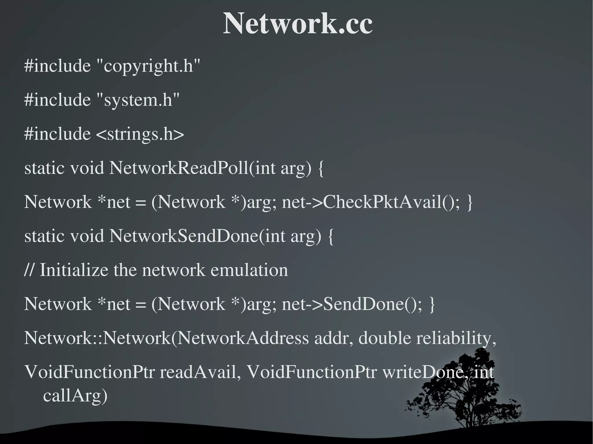 Nach os network | ODP | Computer Networking | Computing