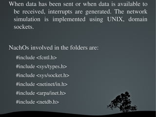 Nach os network | ODP | Computer Networking | Computing