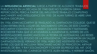 Nacimiento de la ia | PPTX