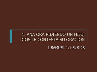 Nacimiento y primeras tareas de samuel | PPT