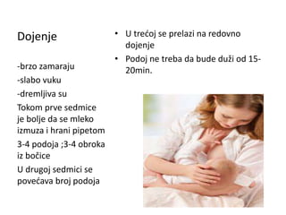 Nacin i tehnike hranjenja nedonosceta | PPTX