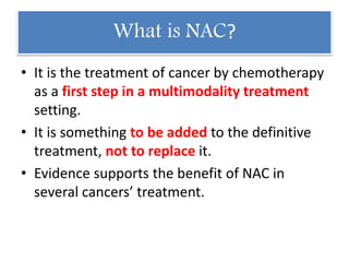 Neoadjuvant Chemotherapy in muscle invasive bladder cancer: The ...