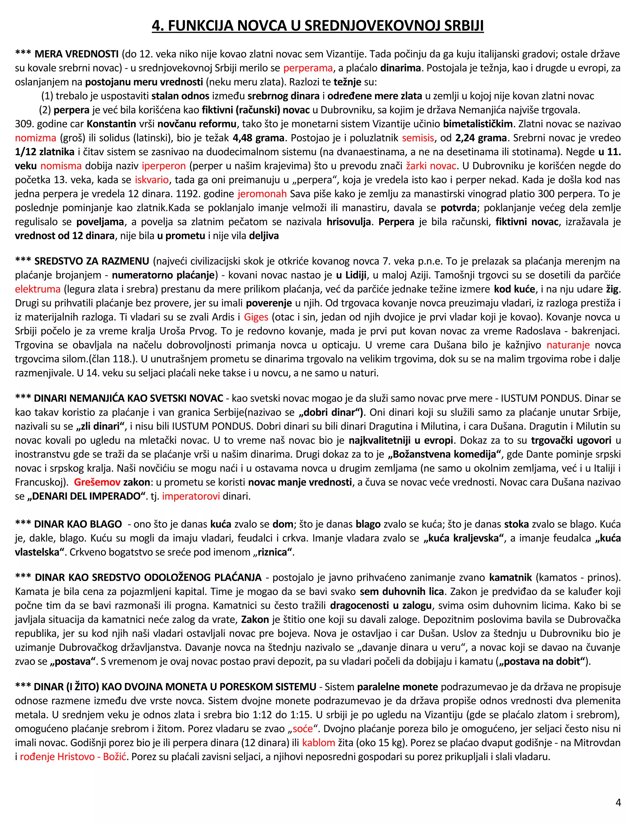 Nacionalni novac prvi kolok | DOC