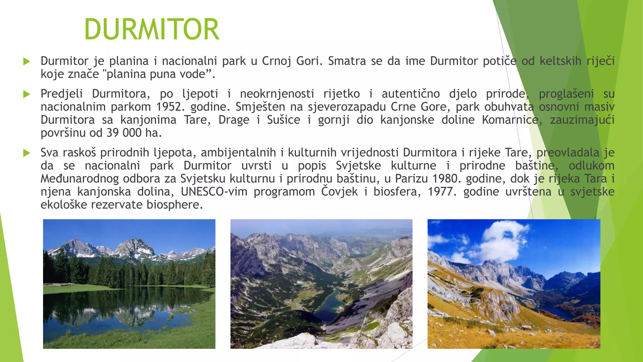 Nacionalni parkovi Crne Gore | PPTX