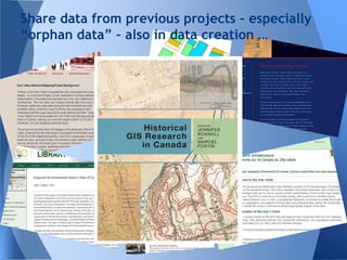 Geohistory-Géohistoire Canada: Developing a partnership for historical ...