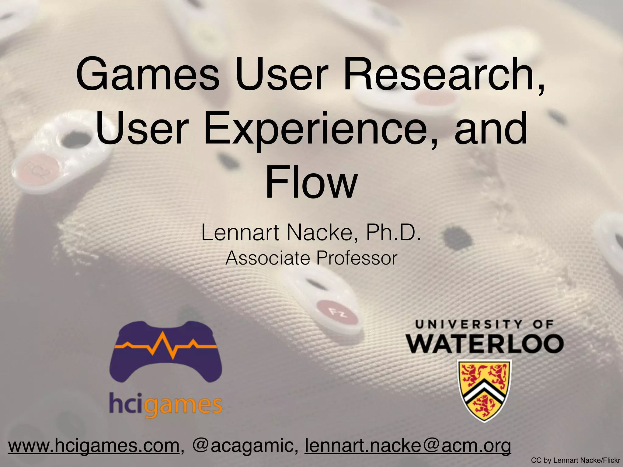 Games User Research, User Experience and Flow | PDF