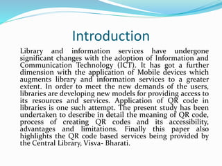 Application of QR Codes in Academic Libraries: With Special Reference ...