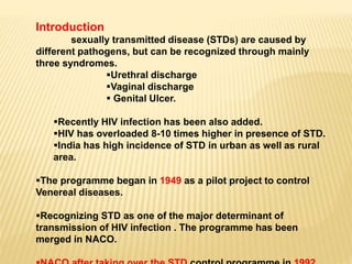 National AIDS & STD control programme of India | PPTX