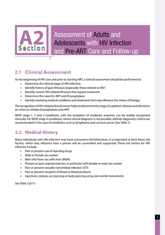 Naco guidelines for hiv aids management | PDF