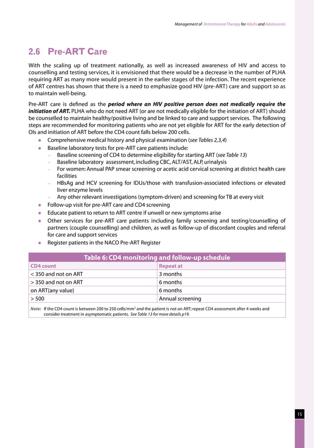 Naco guidelines for hiv aids management | PDF