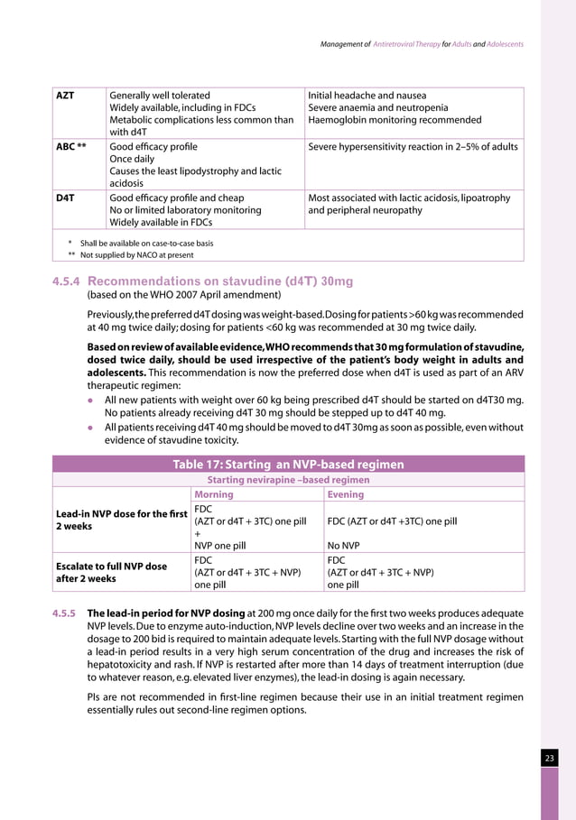 Naco guidelines for hiv aids management | PDF